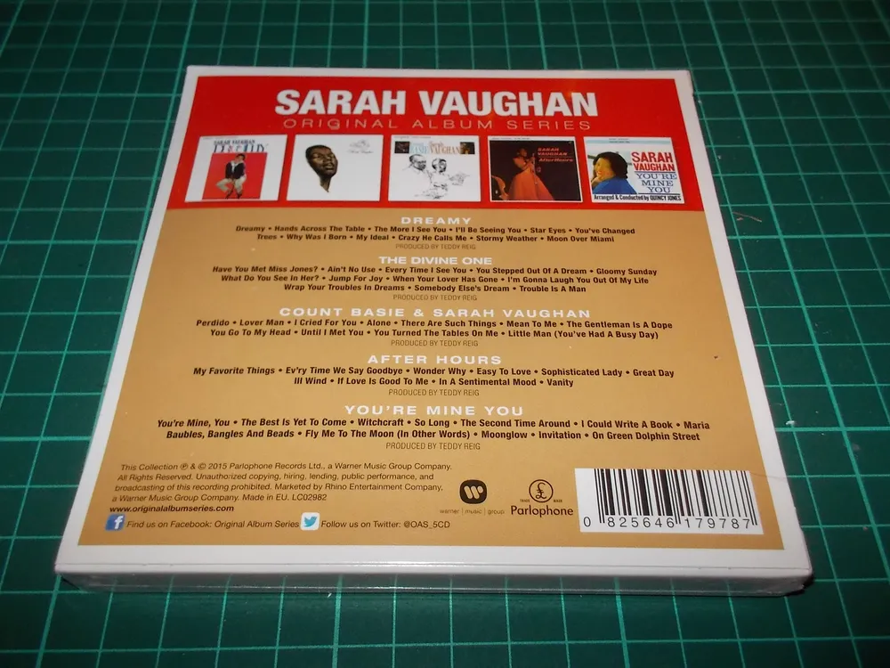 Sarah Vaughan - Original Album Series (5 CD BOX) | PatShop.cz